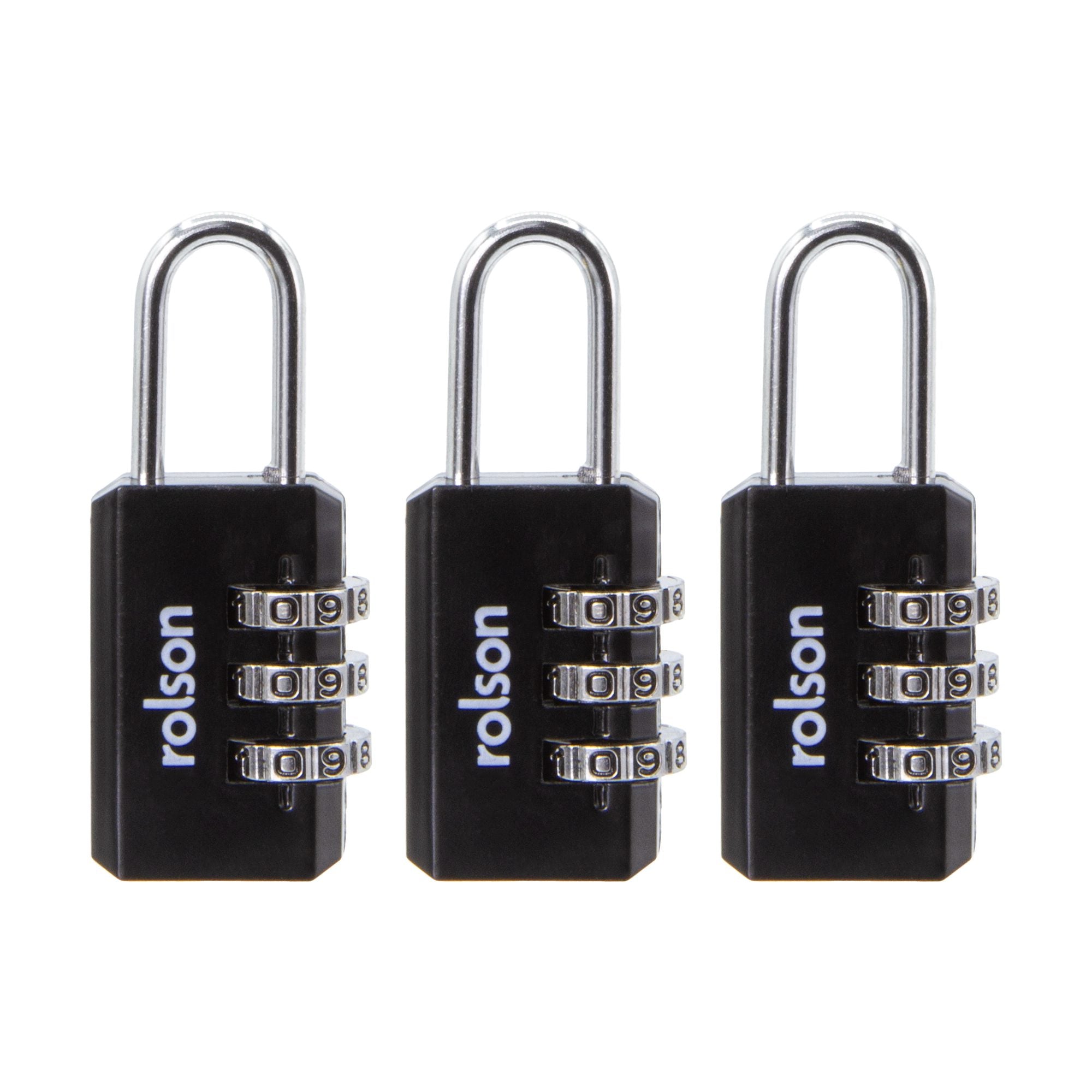 Rolson 3 Piece 20mm Combination Padlock – Leisure Warehouse