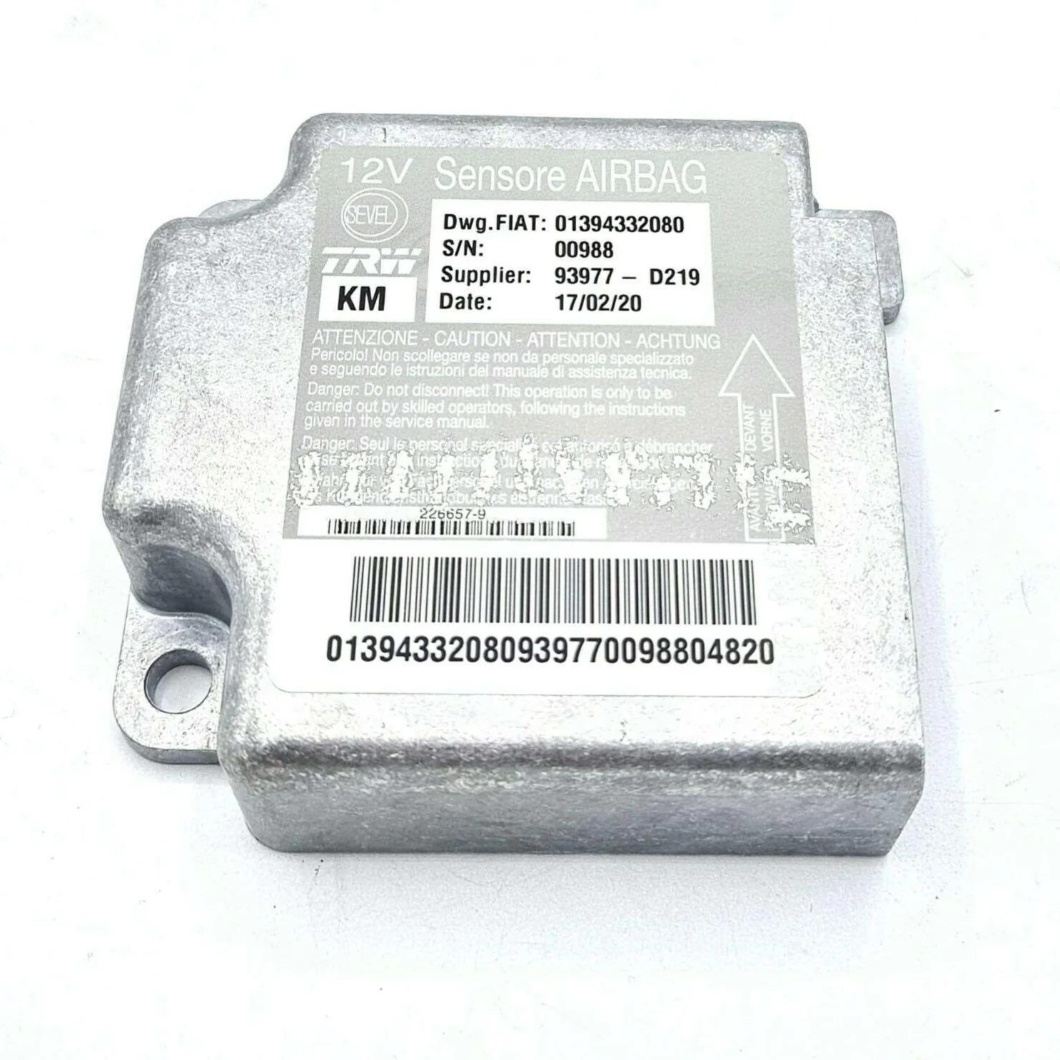 Fiat Ducato Peugeot Boxer Relay Air Bag ECU – Leisure Warehouse