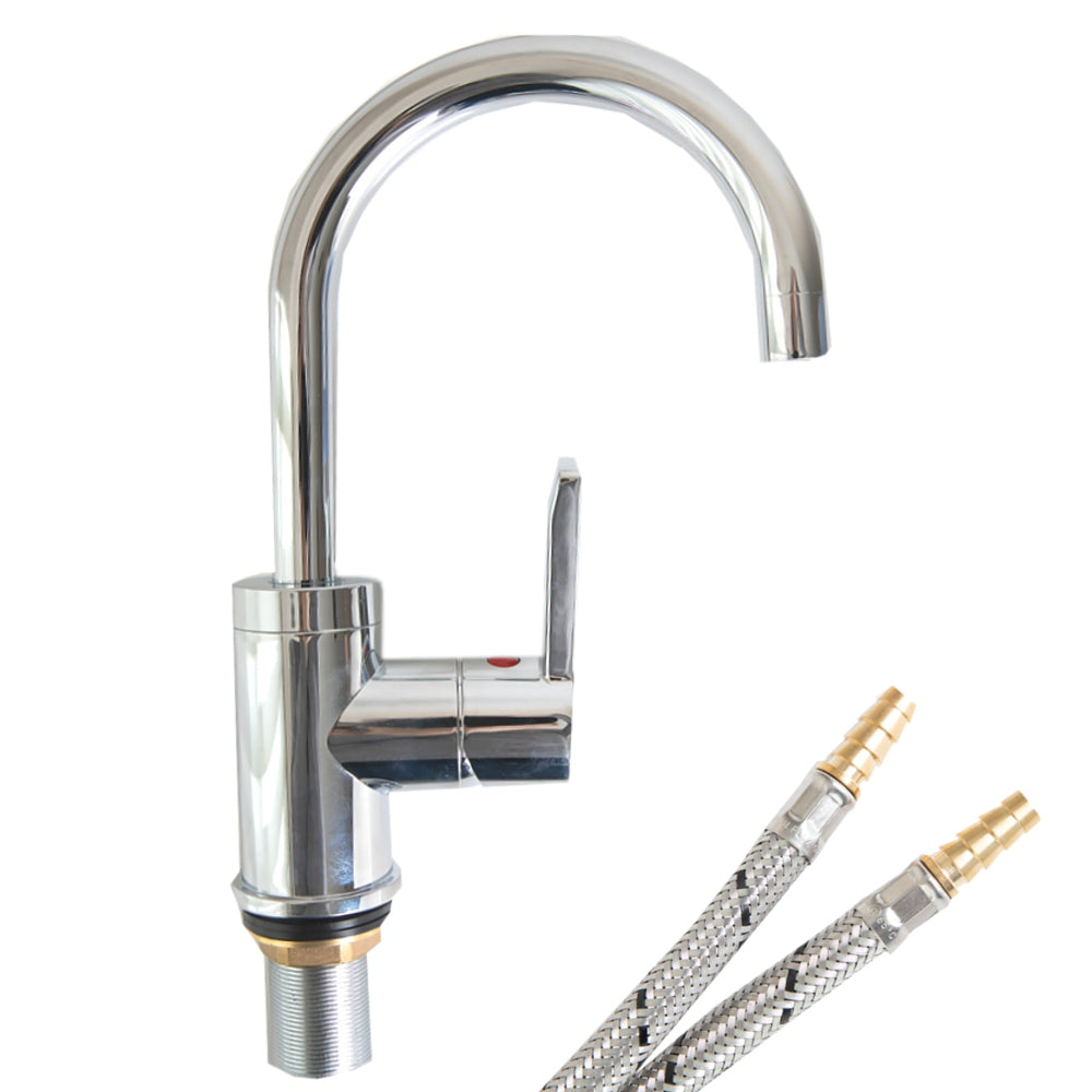 Caraflo Swan Neck Caravan Tap Bailey Pressure Switched – Leisure Warehouse