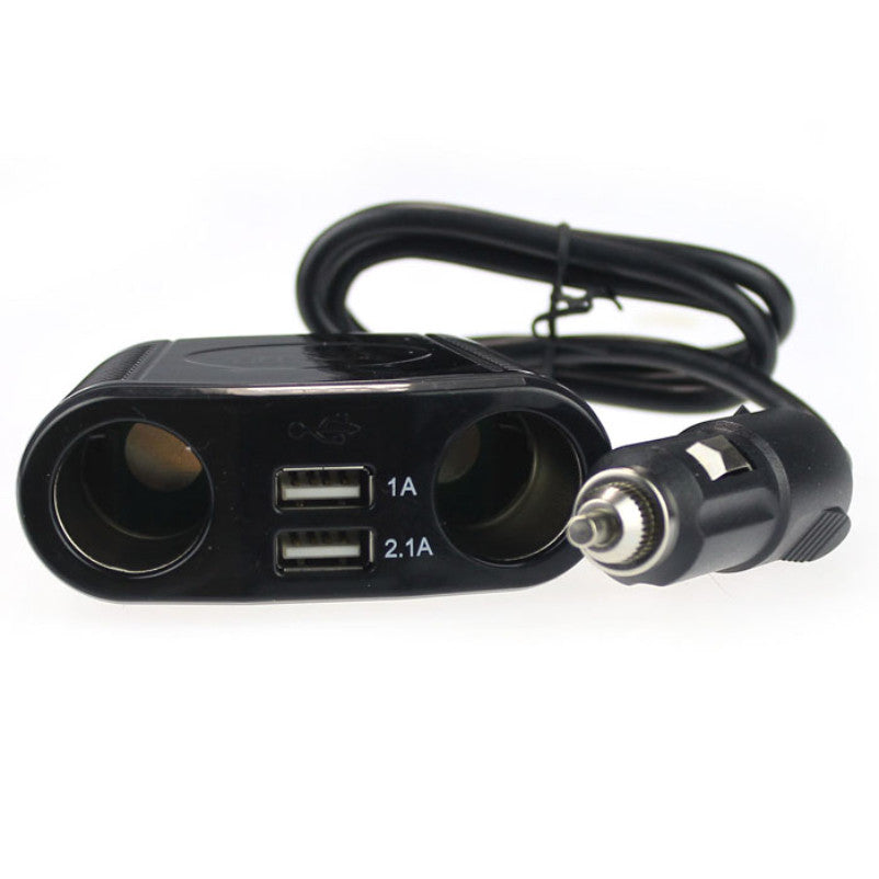 Double 12V Socket Extension With 2x USB – Leisure Warehouse