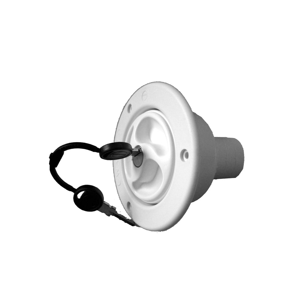 Basic Motorhome/ Caravan Camper Water Filler Inlet & Cap (Black/White ...